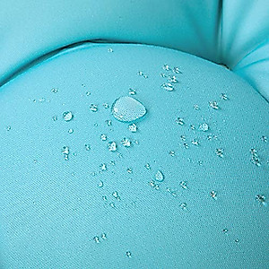 ARTPLAN All Weather Chair Outdoor Cushions Wicker Tufted Pillow with Back for Outdoor Furniture