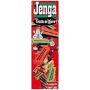 Funskool Jenga Truth Or Dare Red