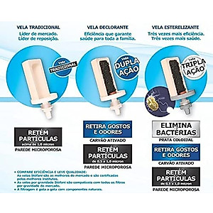 Brazilian Stéfani Double Action ceramic water filter cartridge,Beige