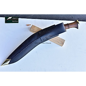 GK&CO. Kukri House Genuine -Authentic Kukri/Khukuri -16'' Bhojpure Wooden Handle Camping and Hunting knife by Gk&Co khukuri