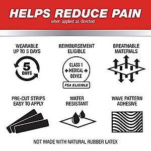 MUELLER Sports Medicine Typhoon Kinesiology Therapeutic Tape, Quality Athletic Tape, Latex Free, 20 Pre-Cut I-Strips, 2" x 9.75" Each Strip, Beige