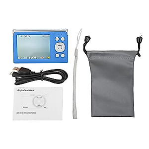 Digital Camera, Mini Digital Camera 14in Screw Interface 16X Zoom AF Autofocus with Storage Bag for Shooting (Blue)