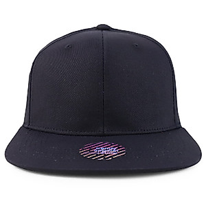 Trendy Apparel Shop XXL Oversize Laser Punching Mesh Back Flatbill Baseball Cap - Black - 2XL