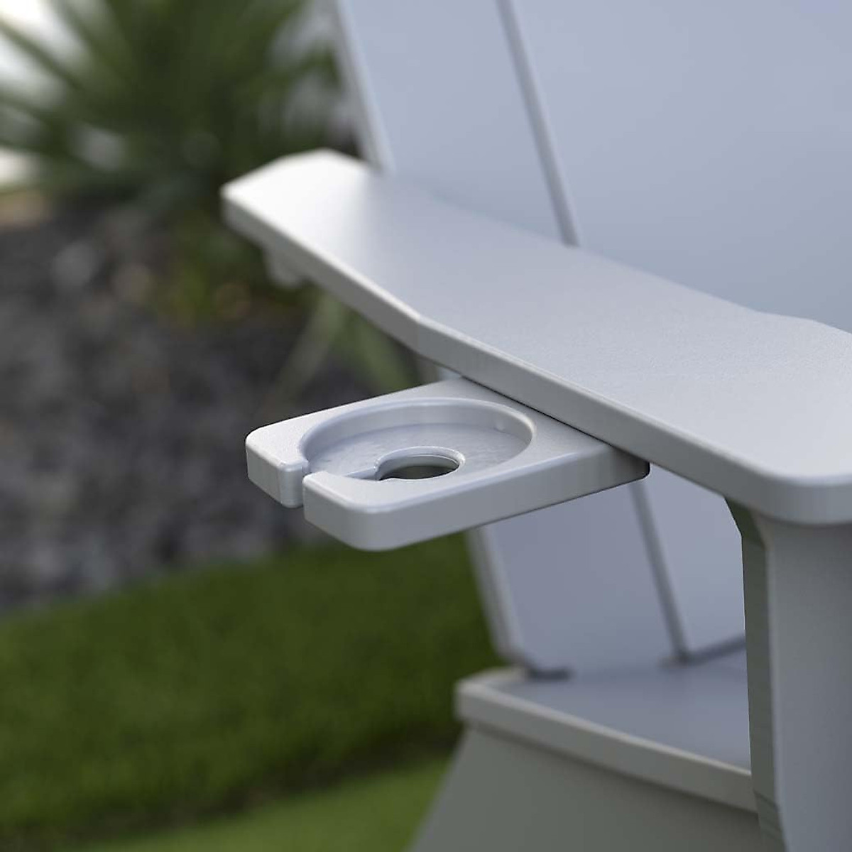 Ledge Lounger - Mainstay Ultimate Adirondack - Resin Adirondack Patio Chairs - UV Stable & Weather Resistant - All Weather Outdoor Furniture - for Use on Sundeck, Patio, & Waterfront - White