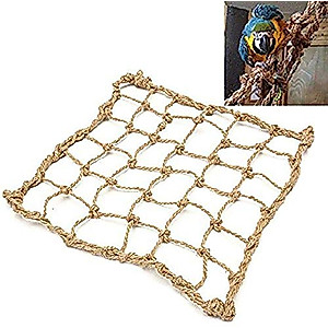 zoele Parrot Bird Hanging Rope Climbing Net Swing Ladder Cage Toy Parakeet Budgie Macaw Play Gym Toys Pet Accessories