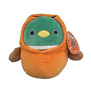 Squishmallow 8" Halloween Avery The Duck in Jack-O- Lantern Costume Plush - Officially Licensed Kellytoy Plush - Collectible Soft & Squishy - Stuffed Animal Toy Gift for Kids, Girls & Boys - 8 Inch