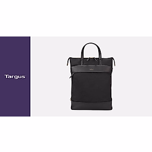 Targus Newport Convertible 2-in-1 Backpack to Tote Bag, Sleek Professional Business Purse Bag and Protective Sleeve fits 15-Inch Laptop, Black (TSB948BT)