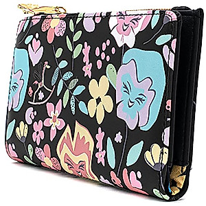 Loungefly x Disney Alice in Wonderland Flowers AOP Canvas Wallet (Multi, One Size)