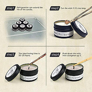 Scented Candles Gifts Set, 6 Pack Candle Set for Men,150 h Long Lasting Soy Candle, Candles Gifts for Women, Birthday Anniversary Housewarming Gift, Stress Relief & Relax Body