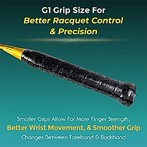 2X FELET TJ Power-Control (Blue Red) Badminton Racket - 3 in 1 Combination Frame with Japan Hot Melt Graphite, 35lbs Max Tension (4UG1) | Buy 1 Free 1