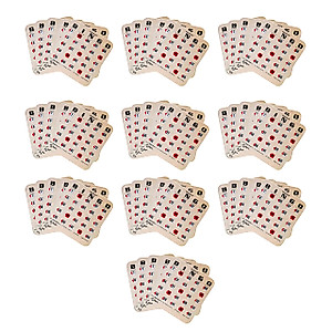 Regal Bingo Finger-Tip Shutter Bingo Cards with Sliding Windows - 50 Bingo Shutter Cards - Ideal for Family Fun Night - No Chips & Daubers Needed - Woodgrain