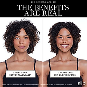 SLIP Silk Queen Pillowcase, White (20" x 30") - 100% Pure 22 Momme Mulberry Silk Pillowcase - Anti-Aging, Anti-BedHead, Anti-Sleep Crease