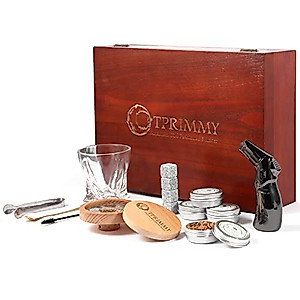 Cocktail Smoker Kit, Luxurious Torch amp, 2 Glass. Whiskey Smoker and old Fashioned Cocktails, Drink Smoker Infuser Kit, Fancy Premium and best Bourbon Gifts box Set for Men, Husband, Father, Brother