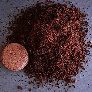 Minute Soil - Compressed Coco Coir Fiber Grow Medium - 40 MM Wafers - Bag of 30 = 5.5 Quarts of Potting Soil - Indoor Container Gardening: Seed Starts, Wheatgrass, More - Just Add Water - OMRI Organic