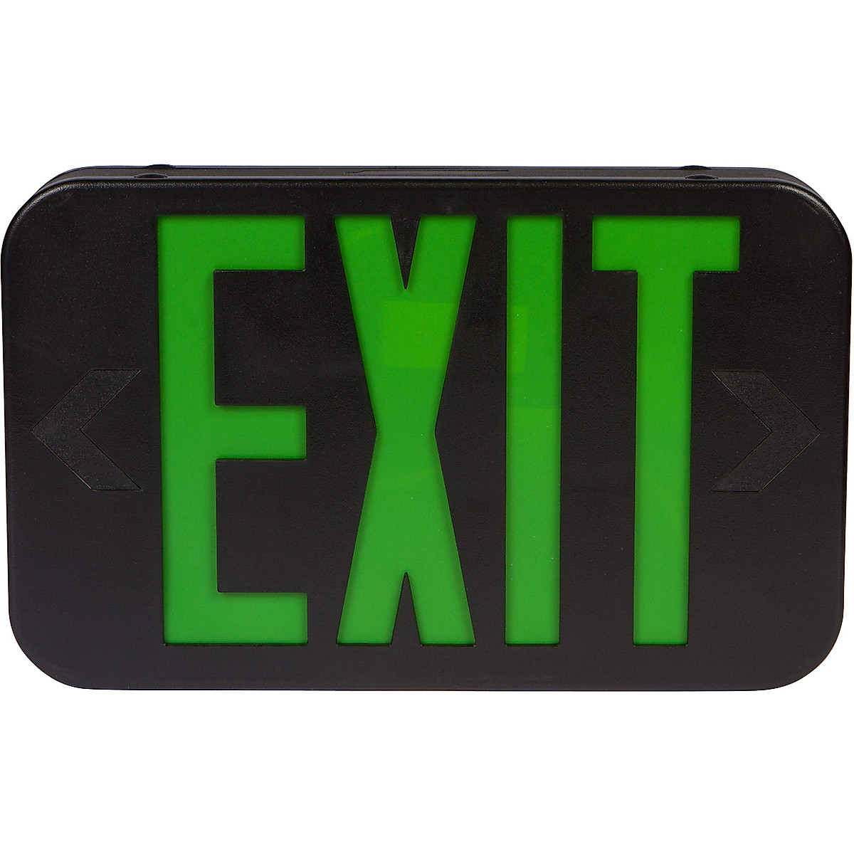 Morris Products 73017 LED Exit Sign, Green LED Color, Black Housing by Morris Products