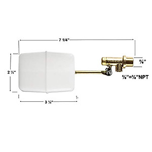 Control Devices Heavy Duty Leveler Auto Fill 3/8" Water Float Valve w/ 3" Arm for Pool Pond Spa