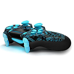 Wireless Controller for P4/Slim/Pro/PC, Remote Controller with Dual Vibration, Audio Gyro, Double Vibration Function