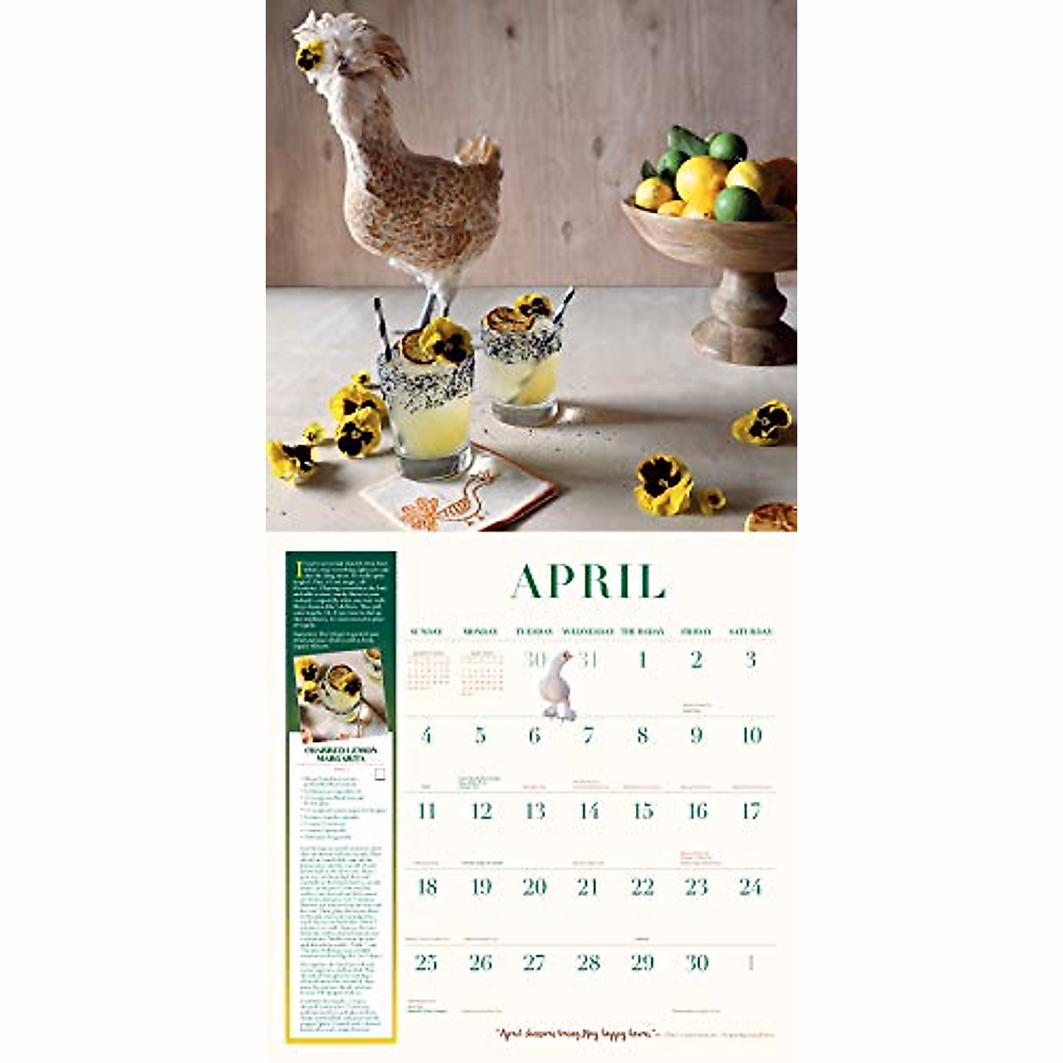 Drinking with Chickens Wall Calendar 2021