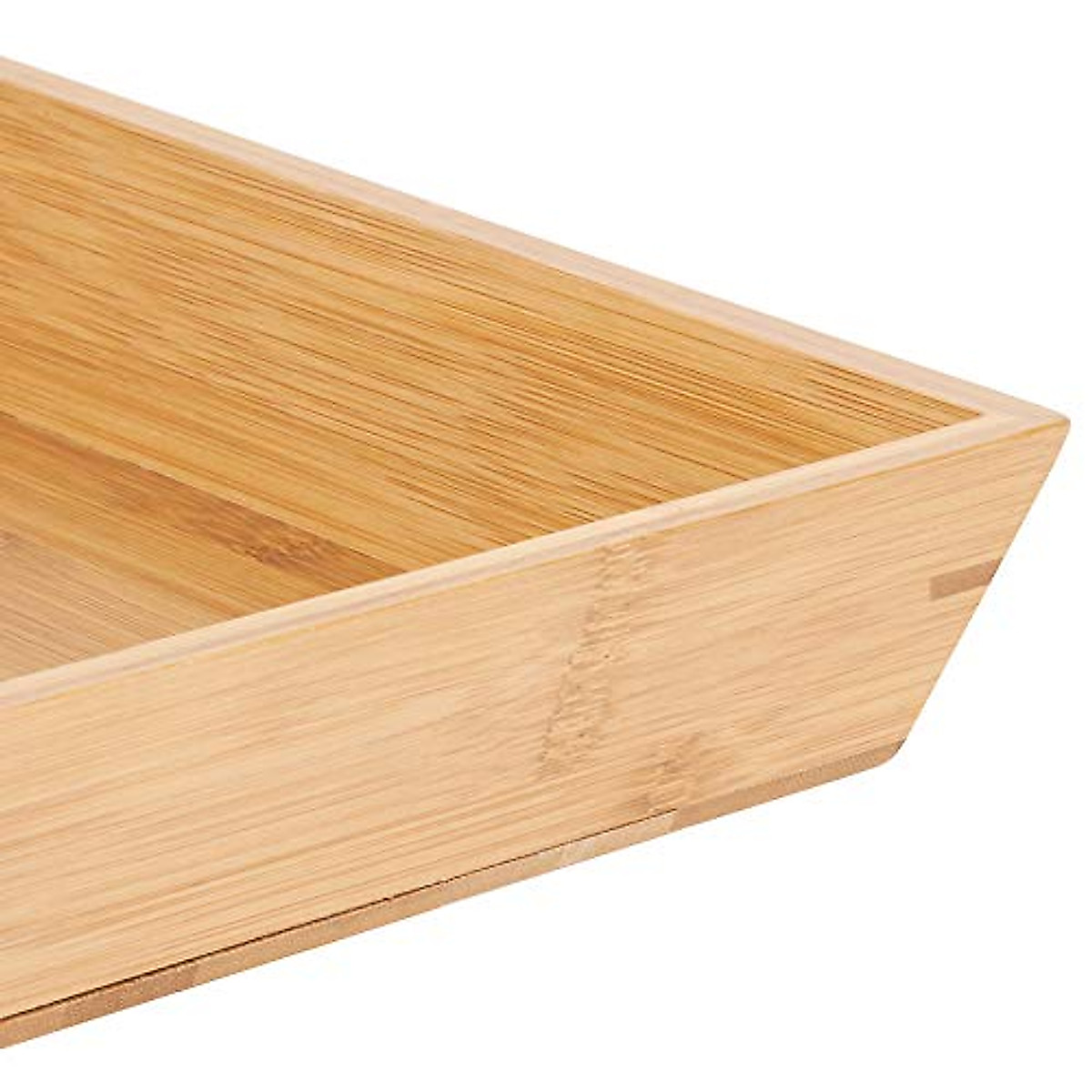 GET - BAMTRY-05 BAMTRY-02 Rectangular 2" Deep Bamboo Serving Tray, 12" x 12"