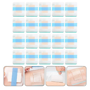 Kisangel 20pcs Umbilical Cord Patch Newborn Swimming Belly Band Bathing Disposable Abdomen Sticker for Baby Toddler Newborn Belly Button Essentials(Random Styles)