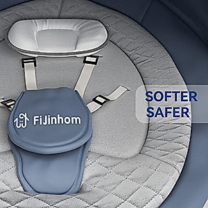 Fijinhom Baby Swing for Infant Newborn Bluetooth 5 Motions Lightweight Electronic Bouncer Portable with Remote Control