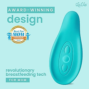 LaVie The Original Lactation Massager for Breastfeeding, Nursing, Pumping, Better Milk Flow, Reduced Discomfort (Teal)