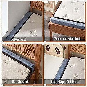 YUURO Custom Luxury Memory Foam Bed Wedge,Mat Gap Filler Adjustable,Bed Gap Filler for Headboard,Long Pillow,Mattress Connector,Sofa Cushion,Single/Twin/Queen/King