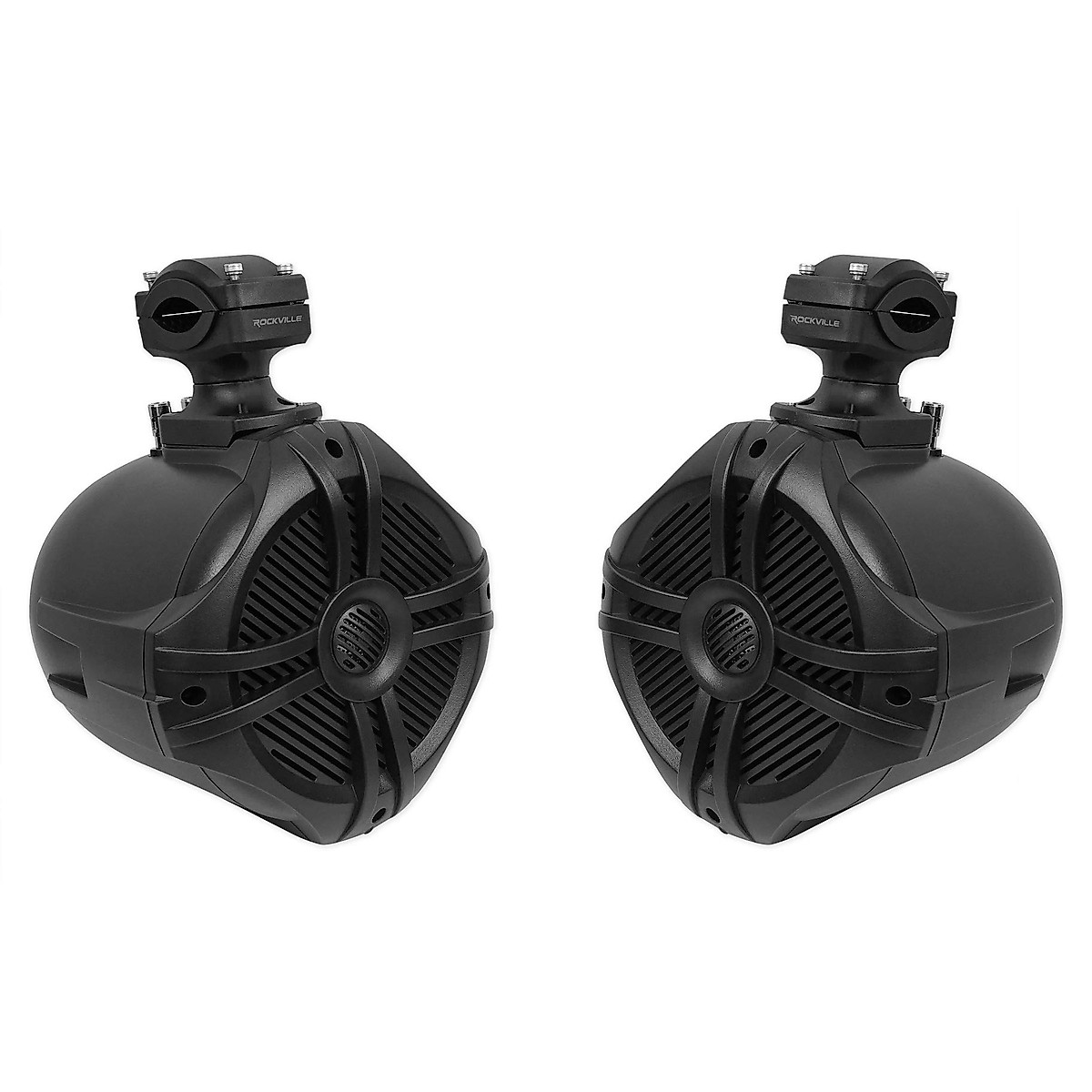 Rockville RGHR2 Marine Bluetooth Receiver, USB+Remote+4 6.5" Wakeboard Speakers