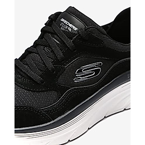 Skechers D'Lux Walker-New Moment Women Walking Shoes Black/White (us_Footwear_Size_System, Adult, Women, Numeric, Medium, Numeric_8_Point_5)