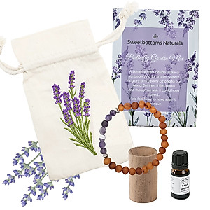 Unique Remembrance Gift for Loss of a Baby - Express Your Sympathy 4-Piece Gift Set with Memorial Jewelry, Flower Seeds, Aromatherapy Blend, Card & Gift Box - Uplifting Loss of a Child Memorial Gift