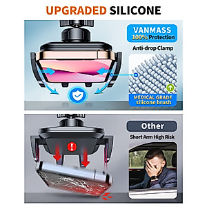 VANMASS 2024【Top Military-Grade】 Phone Holders for Your Car【Ultra Strongest Suction】Cell Phone Mount Universal Dashboard Windshield Vent Stand Cradle for iPhone 15 14 13 Pro Max Samsung Galaxy Android
