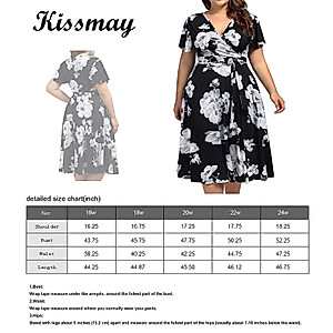 kissmay Womens Dresses Plus Size, Fall Wedding Guest Dresses Ladies Wedding Dress Plus Size Semi Formal Dresses for Women Fancy Womens Dresses Long Sleeve Black Red 20 Plus