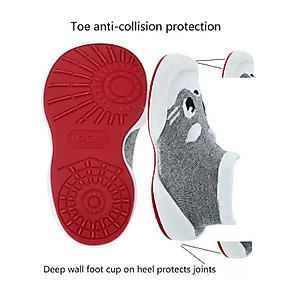 BOXDAQ Infant boy and Girl Indoor and Outdoor Sports Shoes, Casual Silicone Lightweight Non-Slip Toddler Shoes, Breathable Elastic Non-Lacing Socks Overshoes 1 Pair