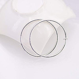 Aganippe Gold/Silver Clip On Hoop Earrings for Women Non Piercing Earrings Jewelry Set Large Hoop Earrings for Women Teens Retractable Clip On Hoop Earrings (8 Pair gold silver earrings)