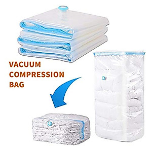Plastic Transparent Storage Bag Vacuum Sealed Compressed Organizer Package Bag, 40*50cm