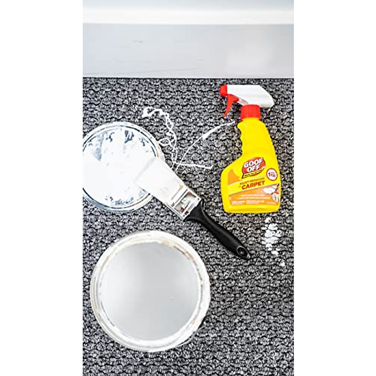 Goof Off FG910 Paint Remover Carpet Cleaner Solution –, 12 oz. Spray