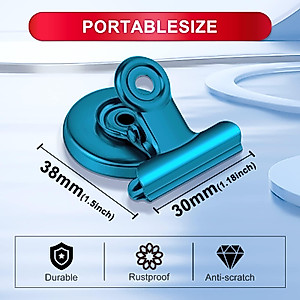 DIYSELF 8 Pack Magnet Clips, Strong Fridge Magnets Clips, Heavy Duty Refrigerator Magnets, Clip Magnets for Classroom, Whiteboard, Office, Photo, Magnetic Clips Locker Decorations for Girls, Kids