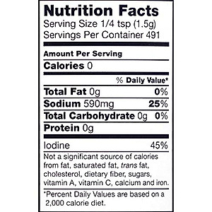Morton Table Salt, Iodized, 26 Ounce (Pack Of 24)