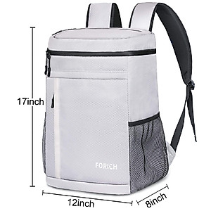 FORICH Soft Cooler Backpack Insulated Waterproof Backpack Cooler Bag Leak Proof Portable Small Cooler Backpacks to Work Lunch Travel Beach Camping Hiking Picnic Fishing Beer for Men Women