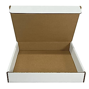 Amazon Basics Mailer Shipping Box, 50 Pack, White, 12 x 9 x 2.25 inches