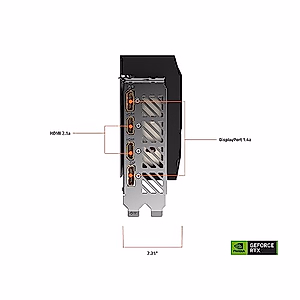 GIGABYTE AORUS GeForce RTX 4060 Elite 8G Graphics Card, 3X WINDFORCE Fans, 8GB 128-bit GDDR6, GV-N4060AORUS E-8GD Video Card