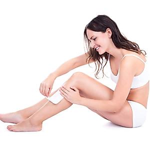 Yaomiao 400 Pieces Wax Strips Sticks Kit, Non-Woven Waxing Strips Hair Removal Strip with Wax Applicator Stick for Body Skin Facial Hair Removal Tools