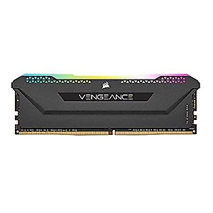 Corsair Vengeance RGB PRO SL 32GB (2x16GB) DDR4 4000MHz C18 Desktop Memory (10 Ultra-Bright RGB LEDs, Custom Performance PCB, Tight Response Times, Intel XMP 2.0) Black