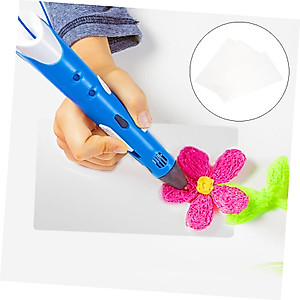 KICHOUSE 10pcs Board Transparent Drawing Board 3 Mat 3 Stencils 3D Pen Accessories 3dpen Mat 3D Pen Graffiti Pad PVC Drawing Tool White Three-Dimensional Child