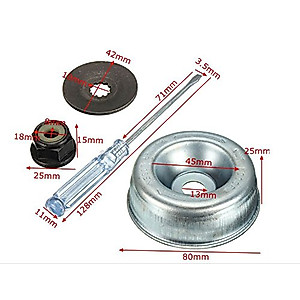 Geelyda Gardening Machine Lawnmower Stihl Blade Adapter Attachment, Maintenance Washer Kit Replacement for Stihl String Trimmers Brush Cutter