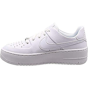 Nike Womens WMNS Air Force 1 Sage Low AR5339 100 Triple White - Size 9W