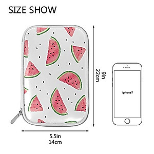 Pencil Case Watermelon Print Pencil Bag Pen Pouch Big Capacity Makeup Brush Bag for Kids Girls Boys Women School College