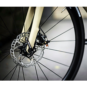 Juin Tech GT-F 4-Piston Cable Actuated Hydraulic Bicycle Bike Disc Brake Caliper Set Hybrid Brake Set for Flat-Mount Road/Cyclocross/Gravel/E-Bike/Folding Bike use (Black)