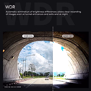 COOAU 1080P FHD Dash Cam, Smart Dash Camera for Cars, Mini Car Front Center Camera Recorder with Infrared Night Vision, Supercapacitor, G-Sensor, WDR, Loop-Recording, Parking Monitor (M26)