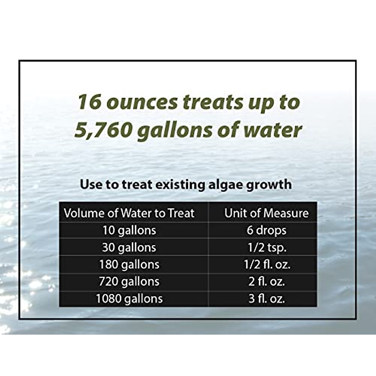 Bloom Buster Pond Algae Control - 16oz - Fast Acting Algaecide, Use in Fountains & Outdoor Ponds Containing Koi & Other Fish - EPA Registered